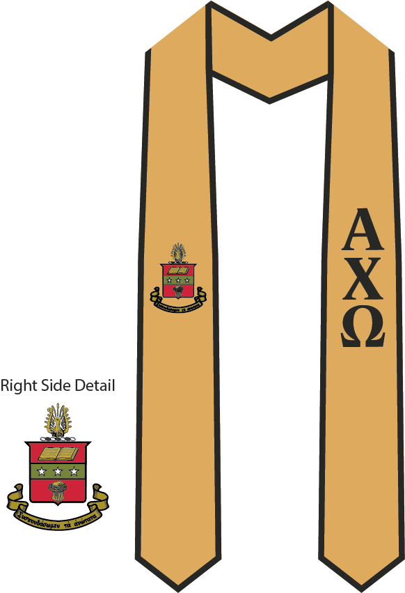 Alpha Chi Omega Graduation Stoles – Greek Graduate