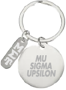 Mu Sigma Upsilon Name and Letters Keychains – Greek Graduate
