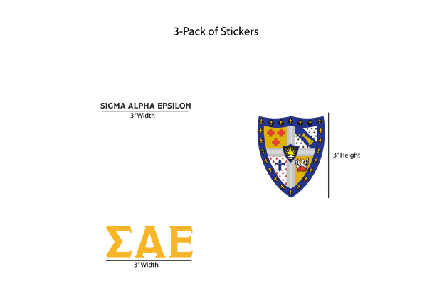 Sigma Alpha Epsilon Stickers – Greek Graduate